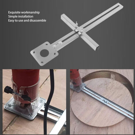 Guide de Coupe Circulaire en Acier Allié - Gabarit pour Travail du Bois ...