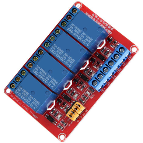 Module Relais Optocoupleur 4 Canaux - Déclenchement Haut/Bas, Alim 5V ...