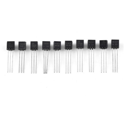 Assortiment de 200 transistors au silicium (10 valeurs) : BC337, BC327 ...