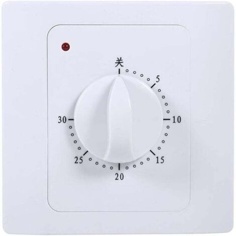 Interrupteur Minuterie Mecanique, MAGT 220v 10a 30 Min Minuterie ...