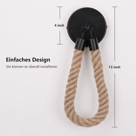 Porte-papier toilette vintage Noir