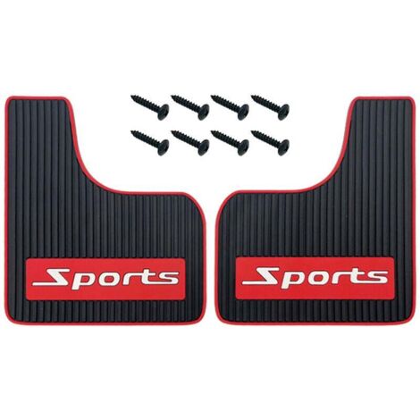 2 Pieces Car Mudguard Universal Rubber Mudguard Soft Crash-Free Front ...
