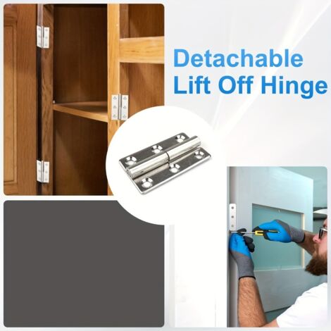 Lot de 4 Charnières à Levier en Acier Inoxydable 3" – Gauche et Droite ...