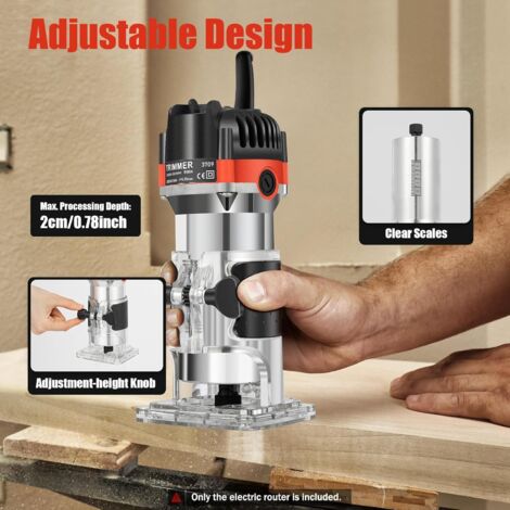 Défonceuse à une main 800 W - Défonceuse électrique à main - 30 000 tr ...