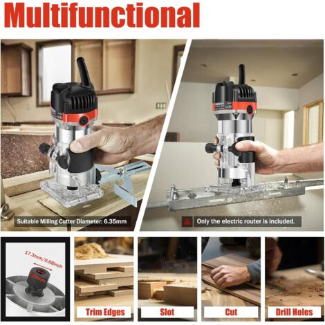 Défonceuse à une main 800 W - Défonceuse électrique à main - 30 000 tr ...