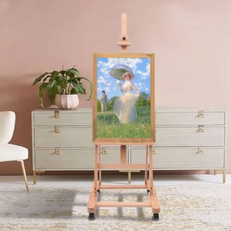 Extra Large H Frame Easel 48 inch Artist Floor Easel with Wheels Heavy ...