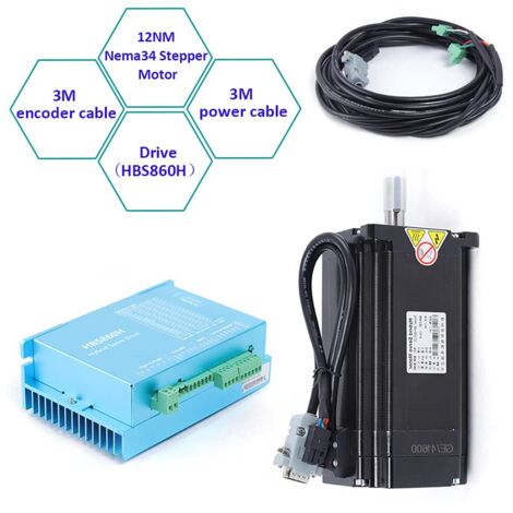 Moteur Closed Loop Stepper Drive Kit de refroidissement de ventilateur ...