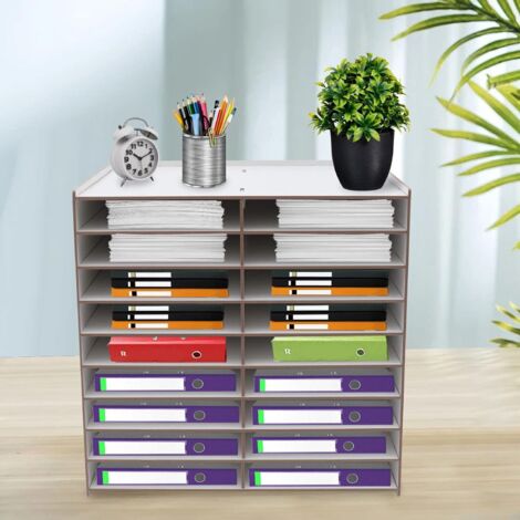 Porte - documents de grande capacité de 9 couches, tablette de bureau ...