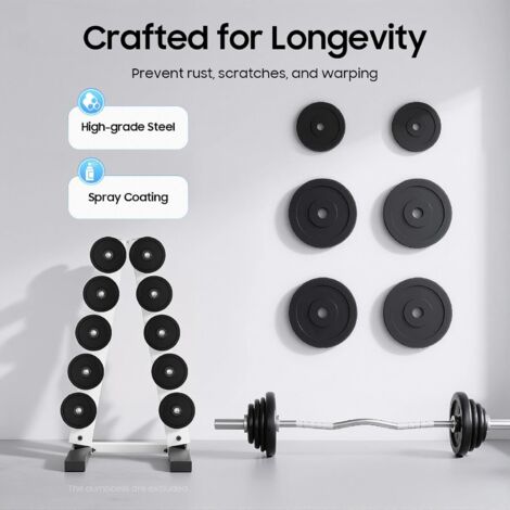 A-Frame Dumbbell Weight Rack, support d'haltères long, 34 x 32 x 65 cm ...