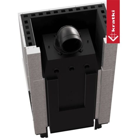 Kamineinsatz KRATKI REGNOR 500/500 7 kW Ø 200 3 seiten glas mit Türfeder