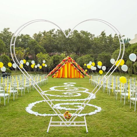 Herz Hochzeitsbogen,Herz Ballon Bogen Kit Metall Arch Stand Hochzeit ...