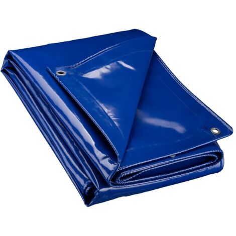 Wiltec Truck Tarpaulin 2 x 3 m 650 g/m² Blue Polyester PVC Coated ...