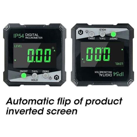 Détecteur d'angle numérique, rapporteur/jauge d'angle avec écran LCD ...