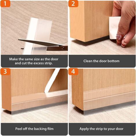 5 Mètres Joint Porte Isolant Bas de Porte Anti Froid Adhésif pour ...