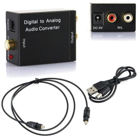 Digital-Analog-Audio-Wandler, Koaxial-optischer Digital-, Koaxial ...