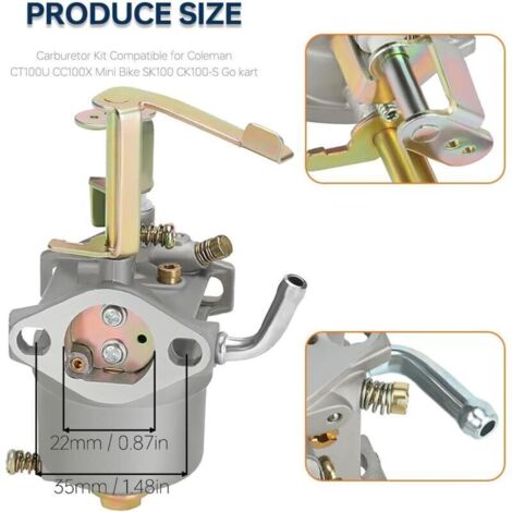 Vergaser-Reparatursatz kompatibel mit Coleman CT100U CC100X SK100 CK100 ...