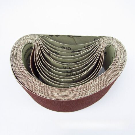 Schleifbänder 75 x 533 mm, Schleif- und Polierpapier (Körnung 180) für ...