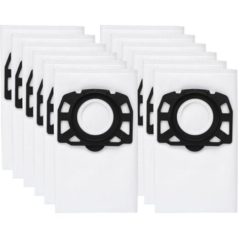 12 KFI 357 Staubsaugerbeutel für Kärcher KWD1, KWD2, KWD3, WD2 Plus ...