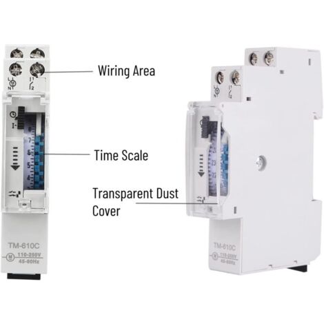 Mini-Zeitschaltuhr TM610C – Hochpräziser Timer 220 V für ...