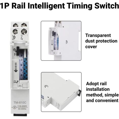 Mini-Zeitschaltuhr TM610C – Hochpräziser Timer 220 V für ...