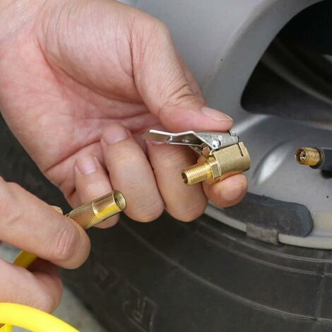 4-teiliges 8-mm-Düsen-Autoreifenventil-Adapter-Ventilanschluss ...