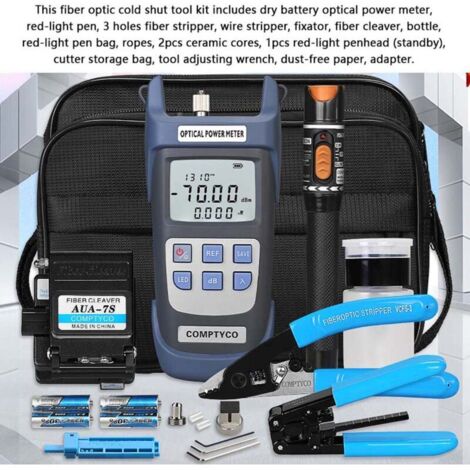 Professionelles FTTH-Glasfaserinstallationsset – 10 km VFL-Tester ...