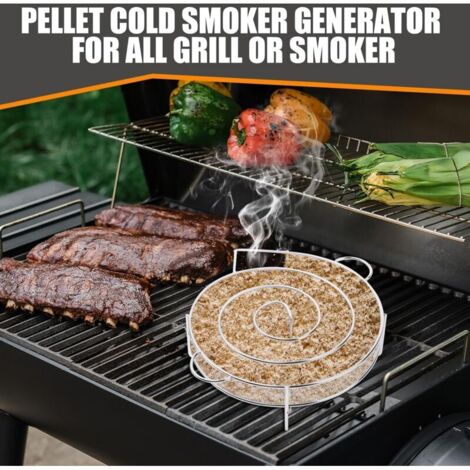 Kaltrauchgenerator aus Edelstahl zum Heiß- und Kalträuchern von Lachs ...