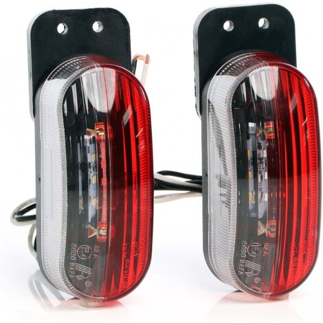 WilTec Position Lights - 2 x 6 LED 12V - 117 x 43 x 46 mm - Outline ...