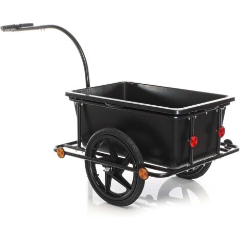 Wiltec Remorque pour vélo, Timon Rabattable & Attelage Rapide ...