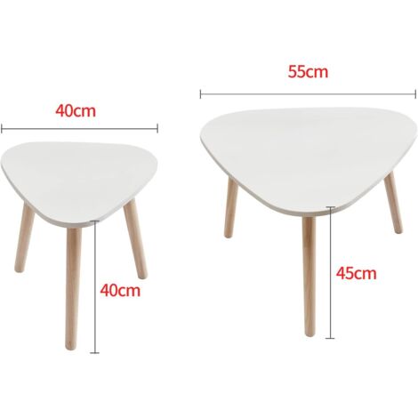 Marble Effect Coffee Table, Side Table for Living Room, Diameter 70 ...