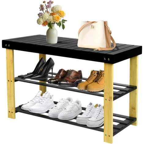 Waterproof Outdoor Shoe Cabinet, Wooden Shoe Rack, Shoe Rack, Tall and ...