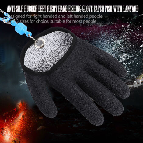 Gant de pêche en caoutchouc antidérapant pour main gauche ou droite ...