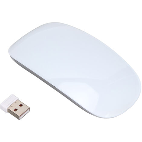 Souris sans fil ultra-fine, légère, 2,4 GHz, bouton silencieux ...