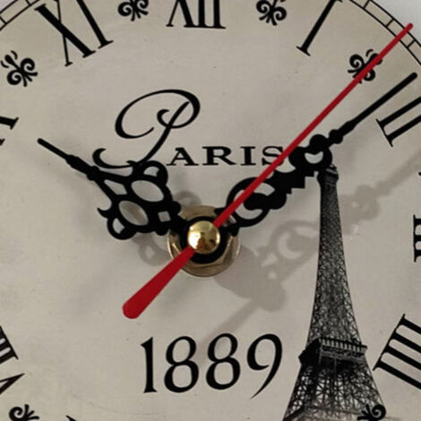 Horloge murale antique, style vintage, horloge ronde en bois ...