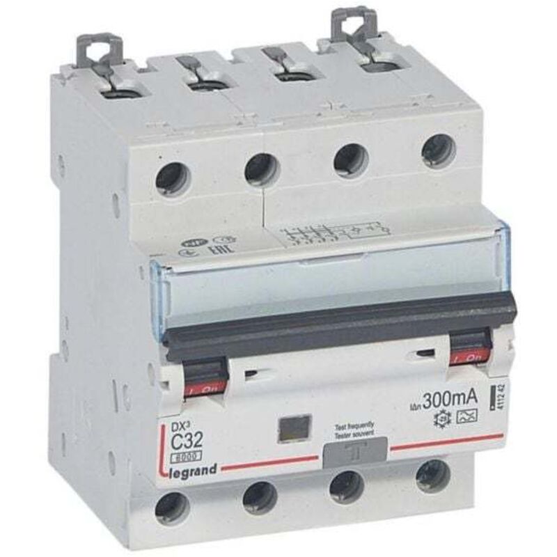 Disjoncteur différentiel monobloc DX³6000 10kA arrivée haute et départ ...