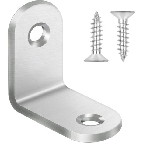 20Pcs Équerre de Fixation Inox 30x30x16mm, Support d'angle Droit en ...