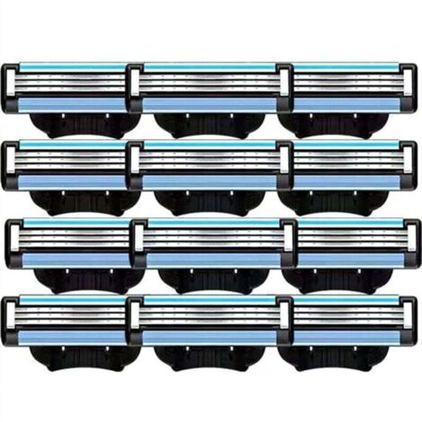 Recharges de Lames Rasoir 40 Pièces, Mach 3 Manuelles pour