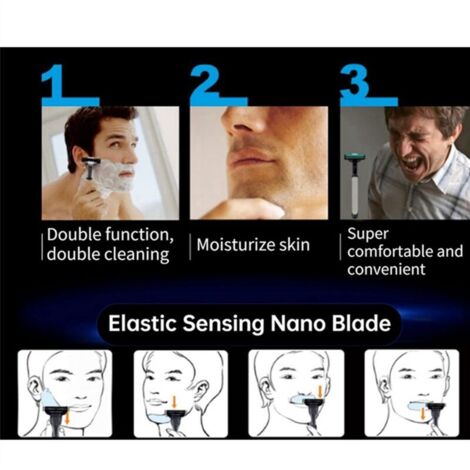 Recharges de Lames Rasoir 40 Pièces, Mach 3 Manuelles pour