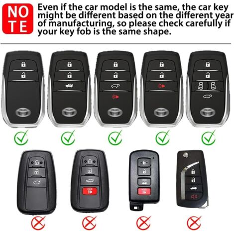 Coque de clé de voiture Toyota Camry 2019-2025 Land Cruiser Sienna ...