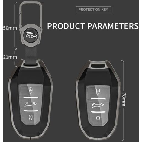 Coque de Protection pour clé Intelligente en Alliage de Zinc pour 301 ...