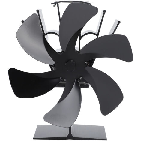 Ventilatore verticale per stufa a 6 pale, alimentato a calore, maniglia ...