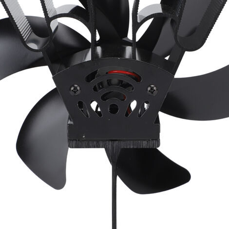 Ventilatore verticale per stufa a 6 pale, alimentato a calore, maniglia ...