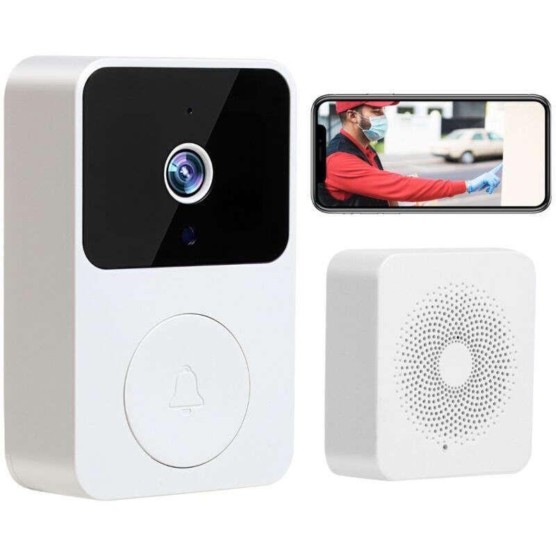 Sonnette vidéo intelligente WiFi - Œil de chat électronique - Vision ...
