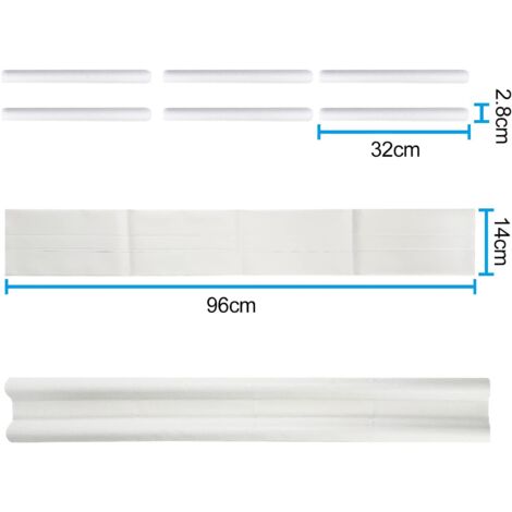 1 pièce Boudin de Porte Double Isolant 96 cm, Bas de Porte Asolation ...