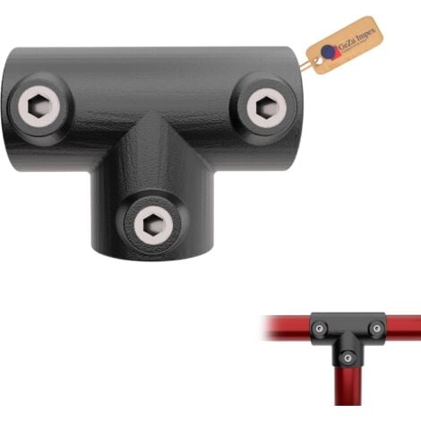 GeZu Impex Long Tee Clamp Ø 42 mm Hot Dip Galvanised Black Powder ...