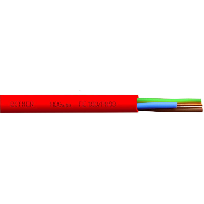 Feuerbeständiges Kabel HDGS PH90 2x1,5 300/500V Bitner B50002