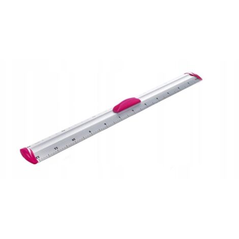 RIGHELLO IN ALLUMINIO CON PORTAMATITE 30CM 7605