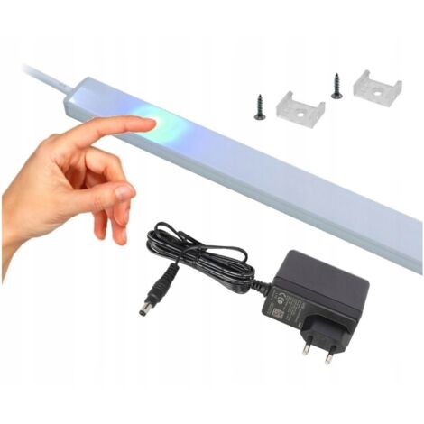 Tira LED recta para muebles de 40 cm, orientable, blanco c谩lido - 3500K