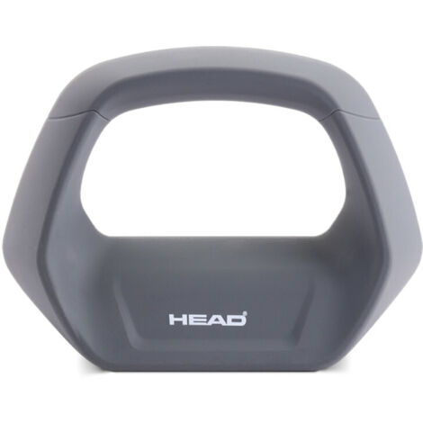 HEAD Kettlebell 2,6 kg in Ghisa e Silicone Grigio per Fitness e Allenamento