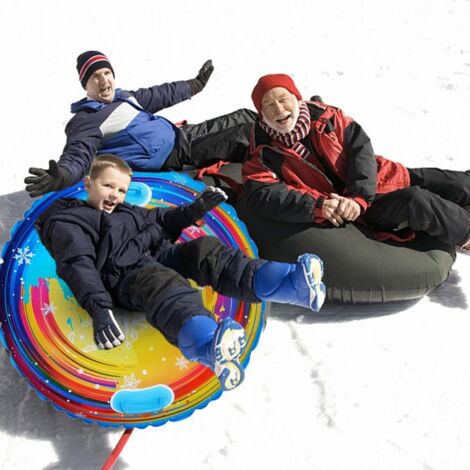 Luge gonflable Snow Tube 90 cm Luge avec poignées Tube de neige Luge ...